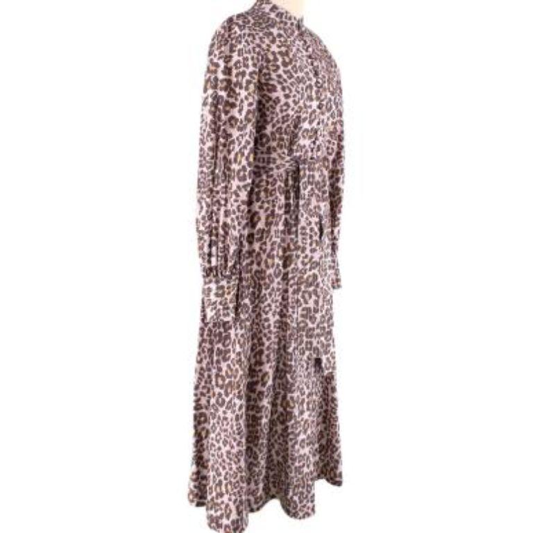 Zimmermann Leopard Print Silk Belted Maxi Dress For Sale at 1stDibs ...