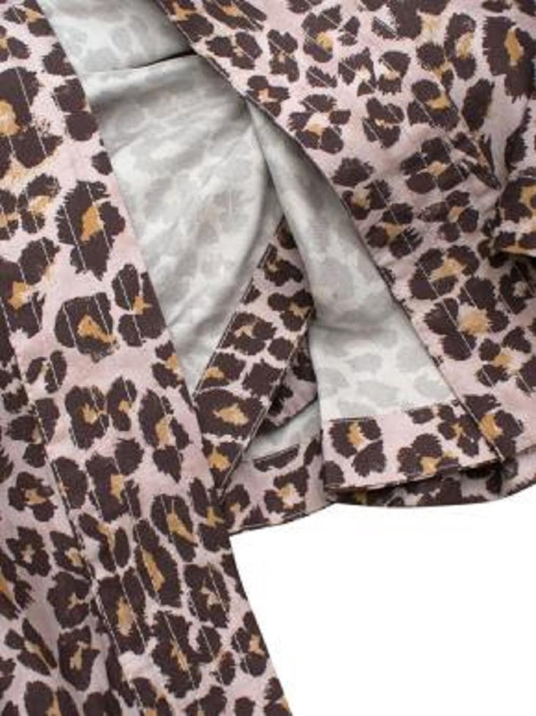 Zimmermann Leopard Print Silk Belted Maxi Dress For Sale at 1stDibs