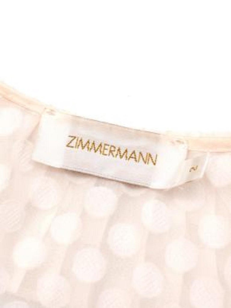 Zimmermann Polka Dot Mini Wrap Dress For Sale at 1stDibs