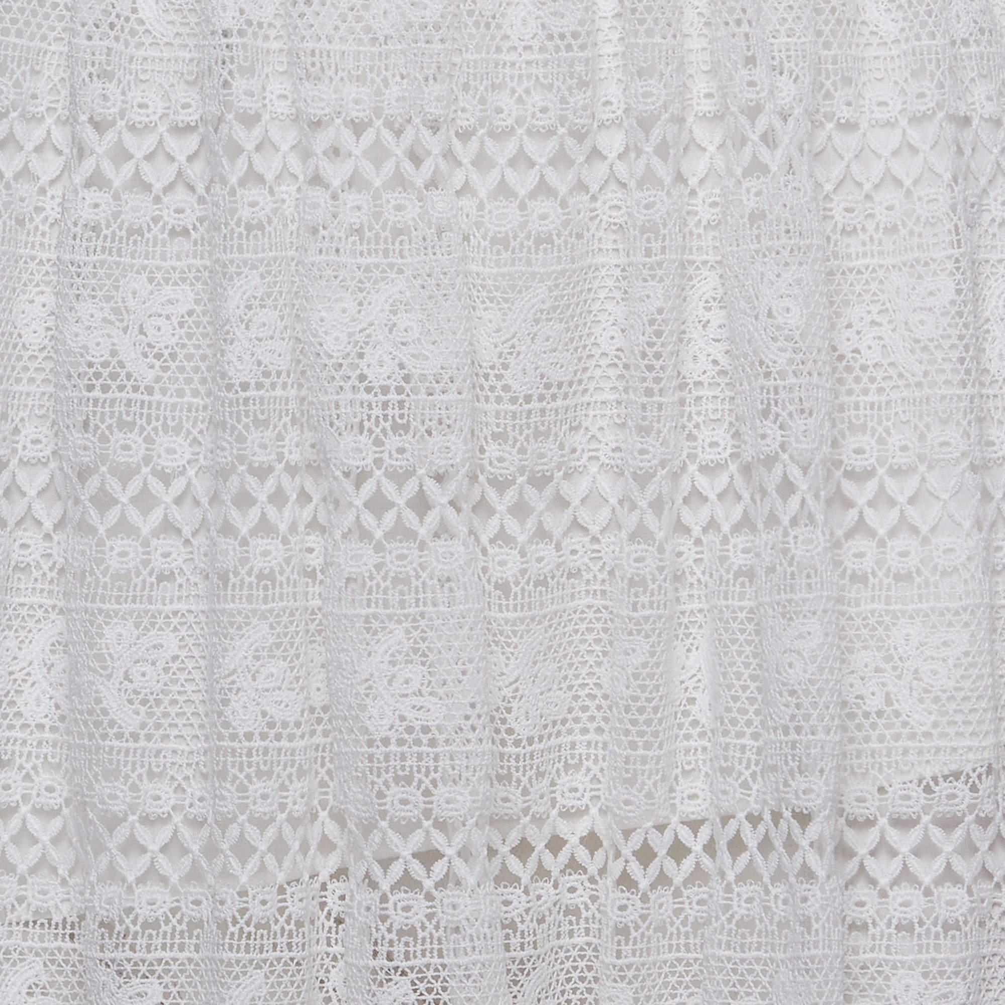 Zimmermann White Lace Prima Insert Trim Maxi Dress S For Sale at 1stDibs