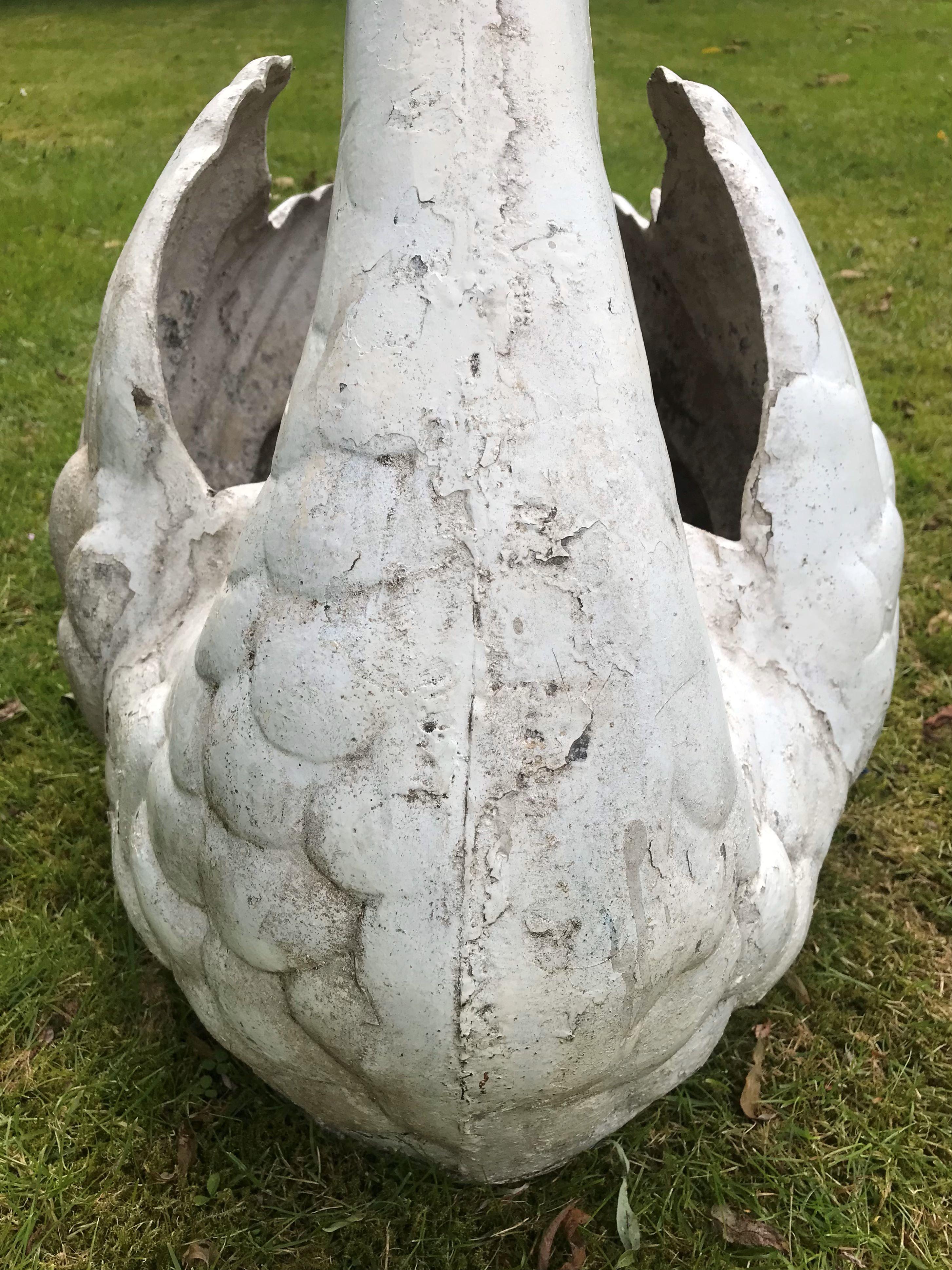 Zinc Lifesize Swan Planter Early 20th Century For Sale at 1stDibs ...
