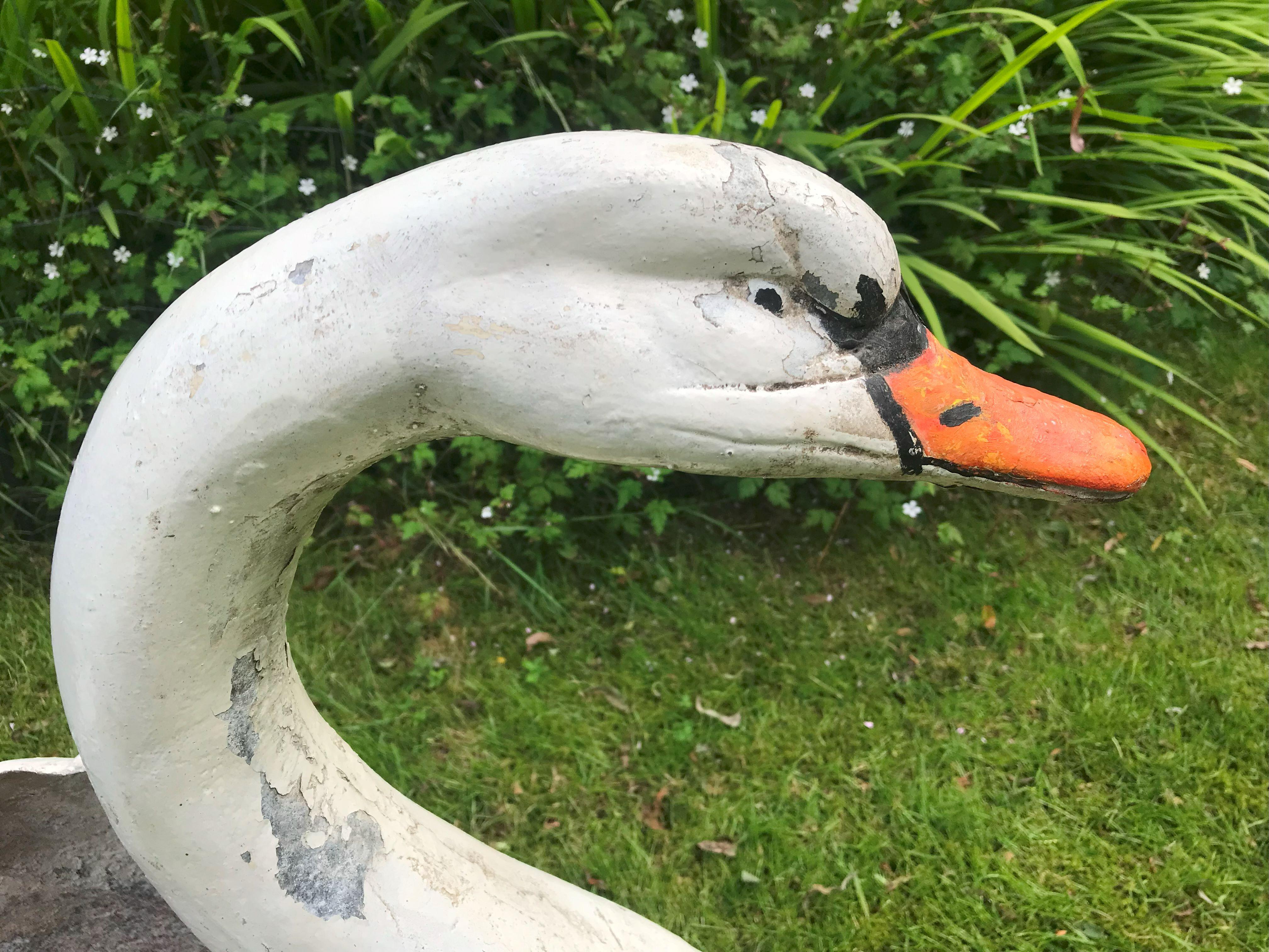 Zinc Lifesize Swan Planter Early 20th Century For Sale at 1stDibs ...