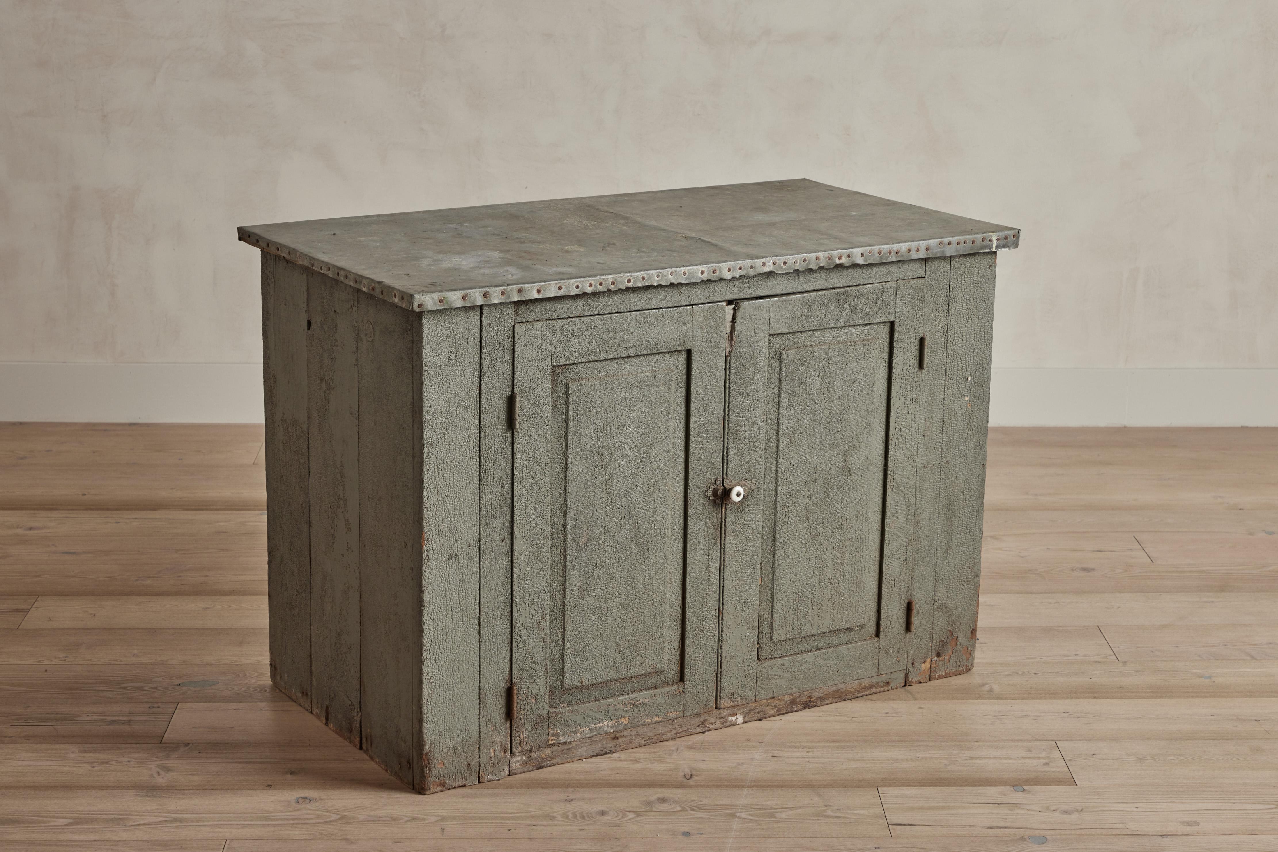 Zinc Top Cabinet For Sale at 1stDibs