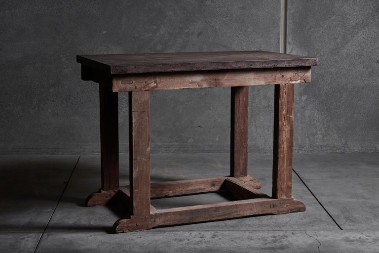 Zinc Top Console Table For Sale at 1stDibs
