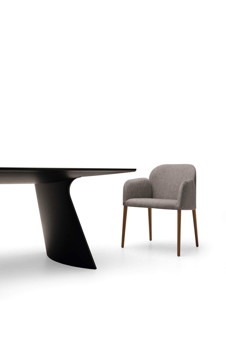 Zip Chair in Gray Fabric with Ashwood Legs by Busnelli For Sale at 1stDibs