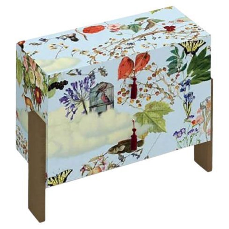 Ziqqurat Cabinet Small Floral and Walnut by Driade For Sale at 1stDibs