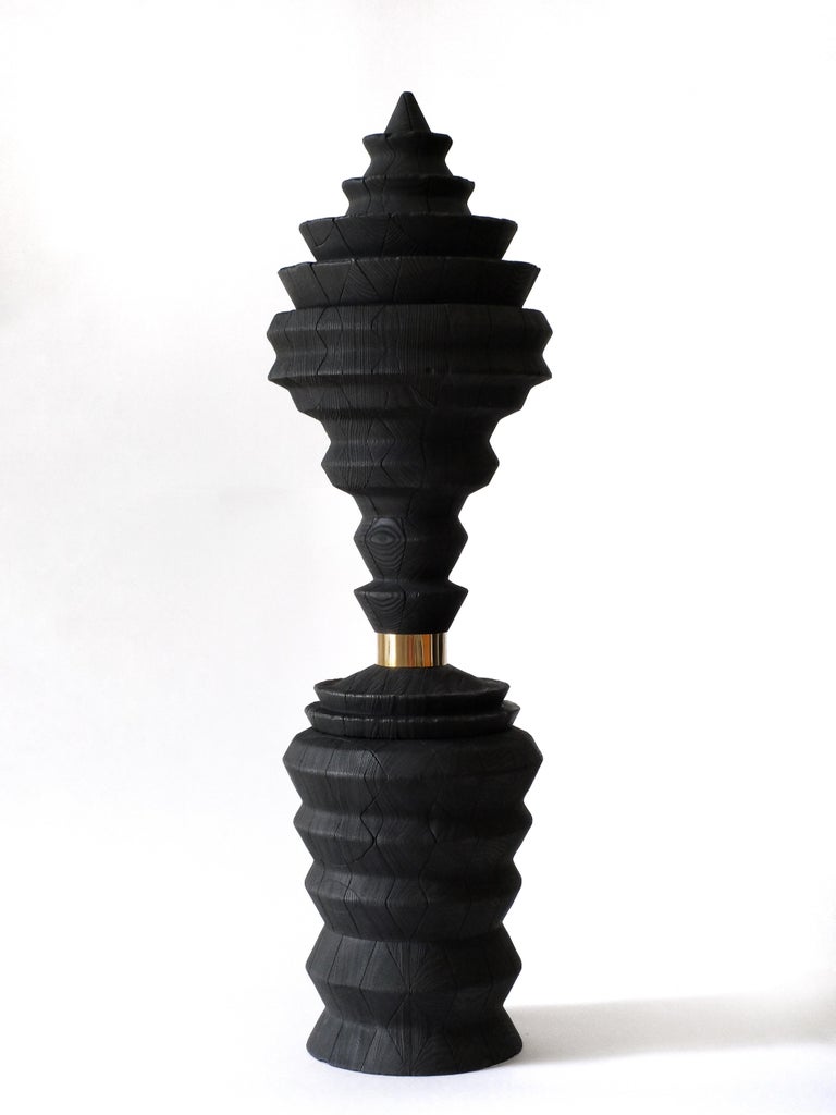 Zlata Kornilova - Lulo 1 - Wood sculpture by Zlata Kornilova, Yakisugi ...