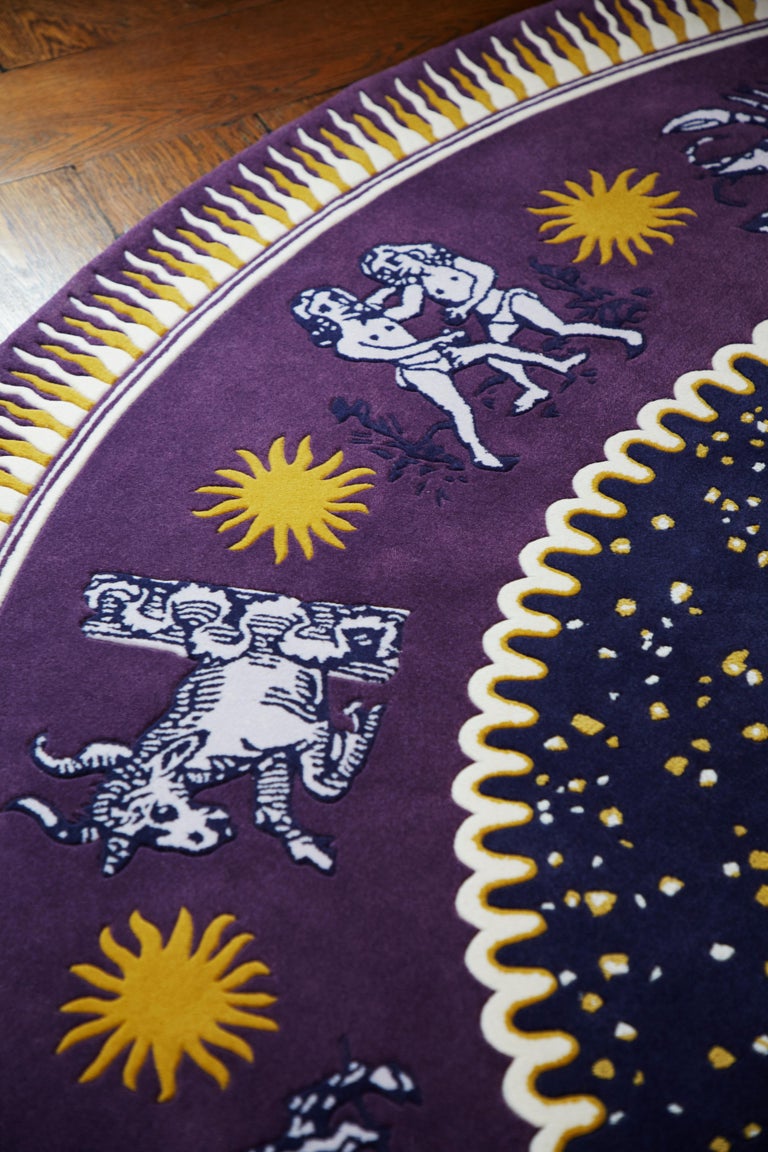 Zodiac Rug by Sasha Bikoff Interior Design at 1stDibs | astrology rug ...