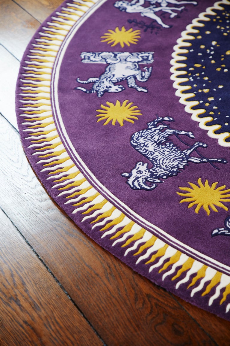 Zodiac Rug by Sasha Bikoff Interior Design at 1stDibs | astrology rug ...