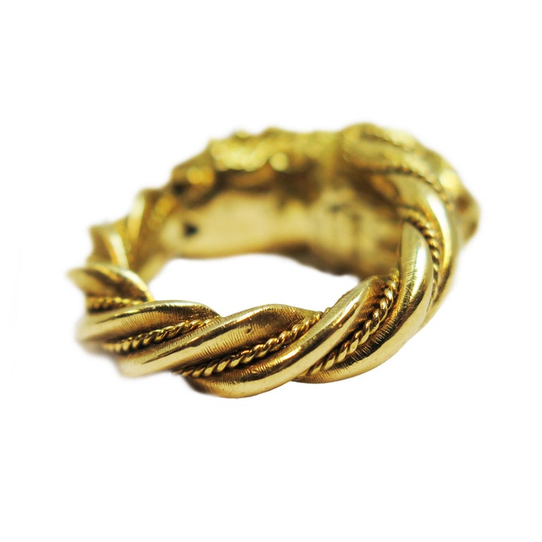 Zolotas Yellow Gold and Gem Set Chimera Ring For Sale at 1stDibs