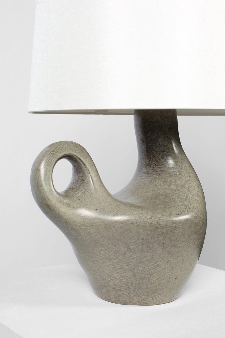 Zoomorphic Ceramic Lamp by Max Idlas For Sale at 1stDibs