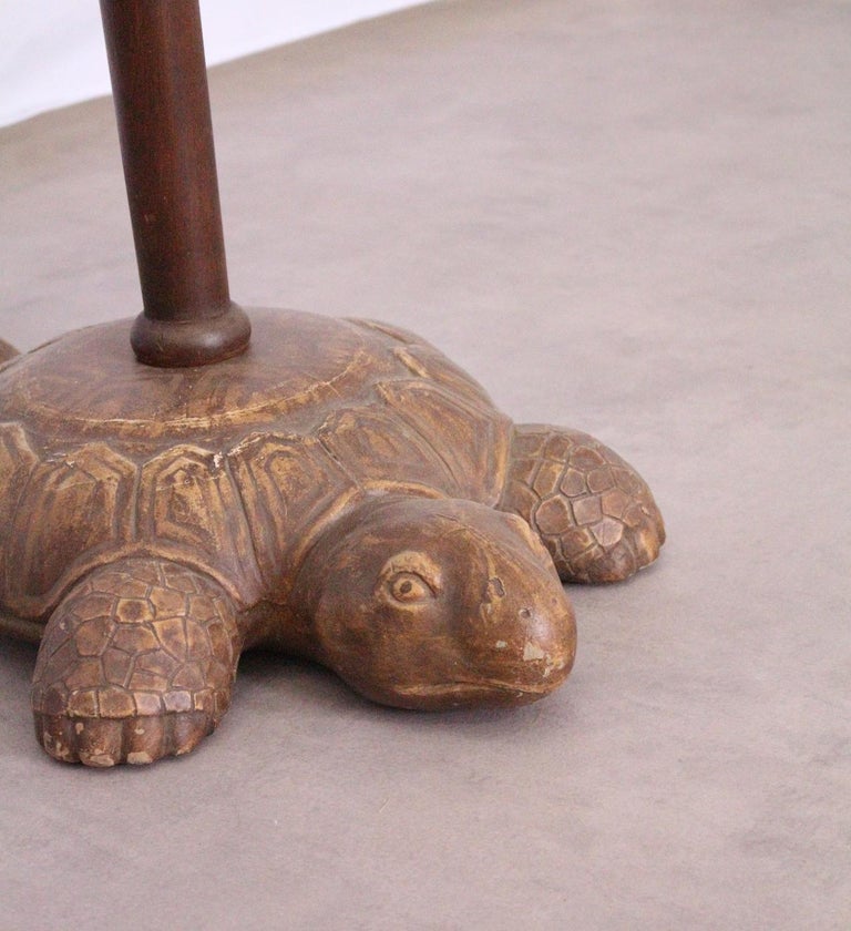 Zoomorphic Floor Lamp Tortoise Base Midcentury Light at 1stDibs