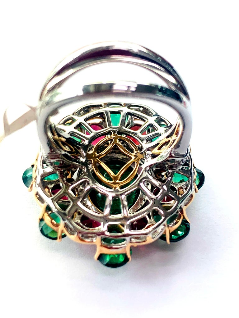 Zorab Creation 7.84 Carat Apetite Merry-Go-Round Ring For Sale at 1stDibs