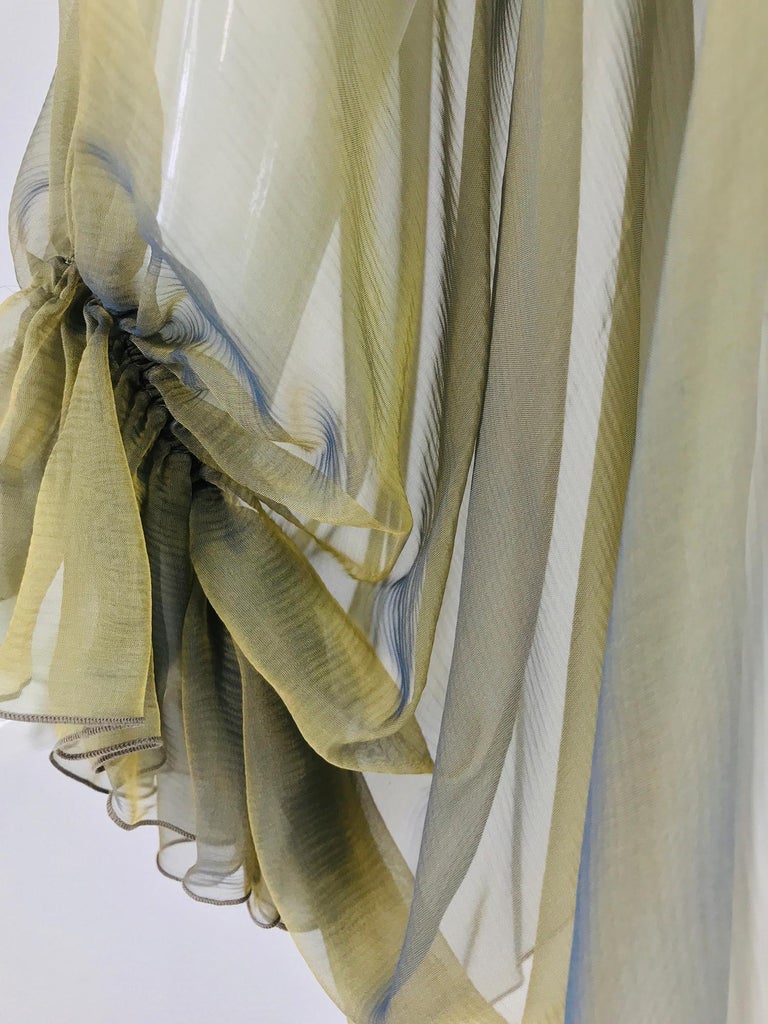 Zoran Changeable Silk Poet Sleeve Layering Top 1990s at 1stDibs