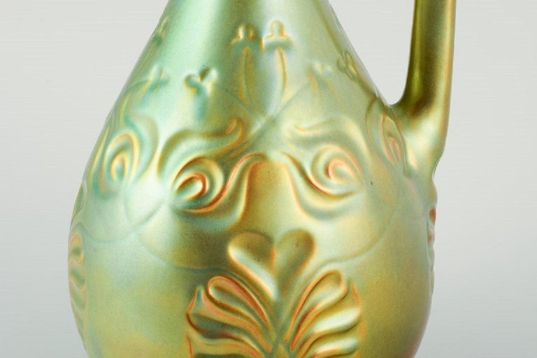 Zsolnay, Hungary, Large Ceramic Jug with Eosin Glaze, Mid-20th C For ...