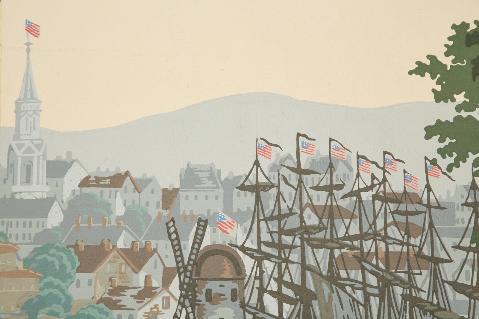 Zuber and Cie Wallpaper Panels American Independence Screen For Sale at ...