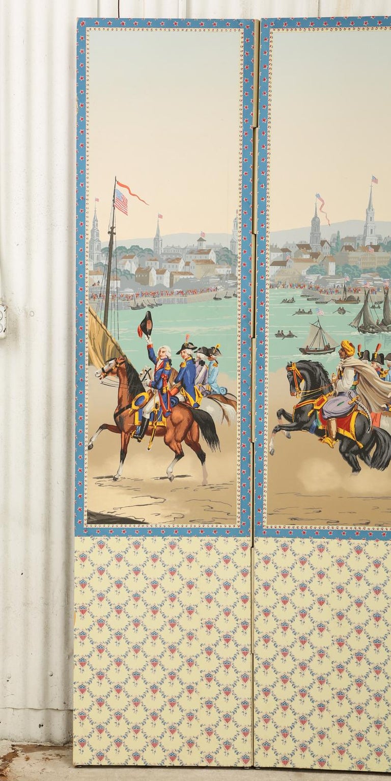 Zuber and Cie Wallpaper Panels American Independence Screen For Sale at ...