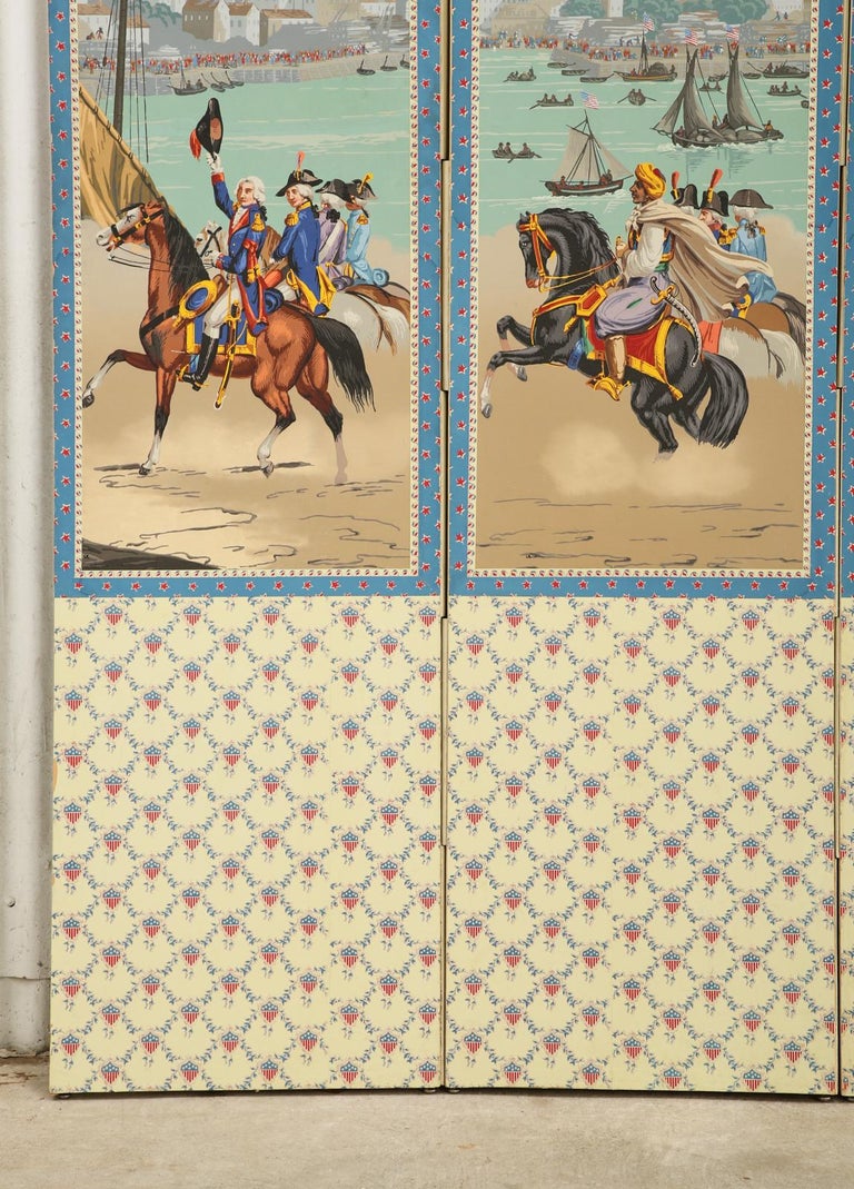 Zuber and Cie Wallpaper Panels American Independence Screen For Sale at ...