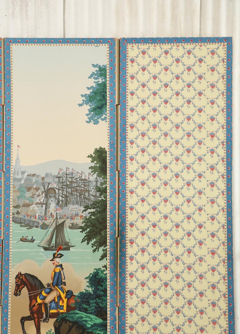 Zuber and Cie Wallpaper Panels American Independence Screen For Sale at ...