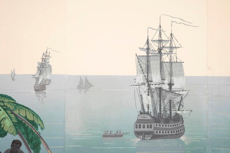 Zuber, “Brazil views”, Framed Wallpaper Panel, circa 1970 at 1stDibs