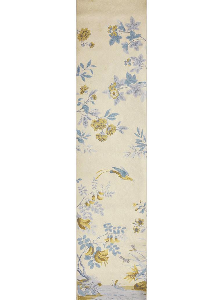 Zuber, 'Decor Chinois' Hand Wood Blocked Scenic Wall Paper in Cornflake ...