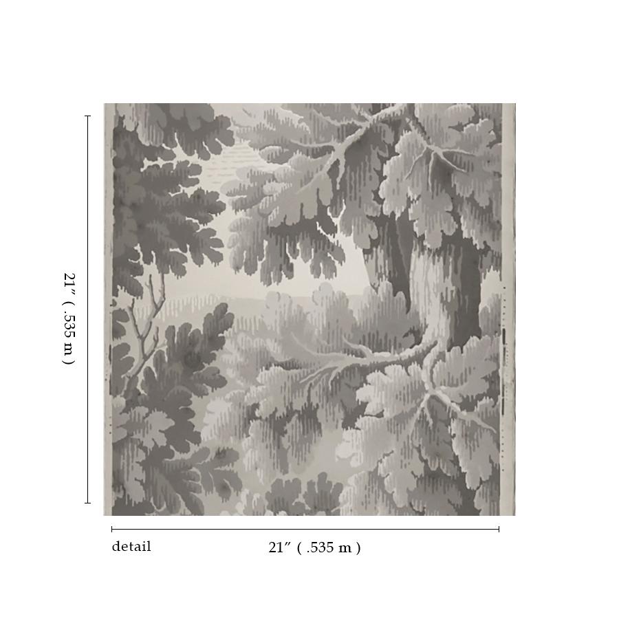 Zuber, 'La Foret des Ardennes' Hand Wood Blocked Scenic Wall Paper For ...
