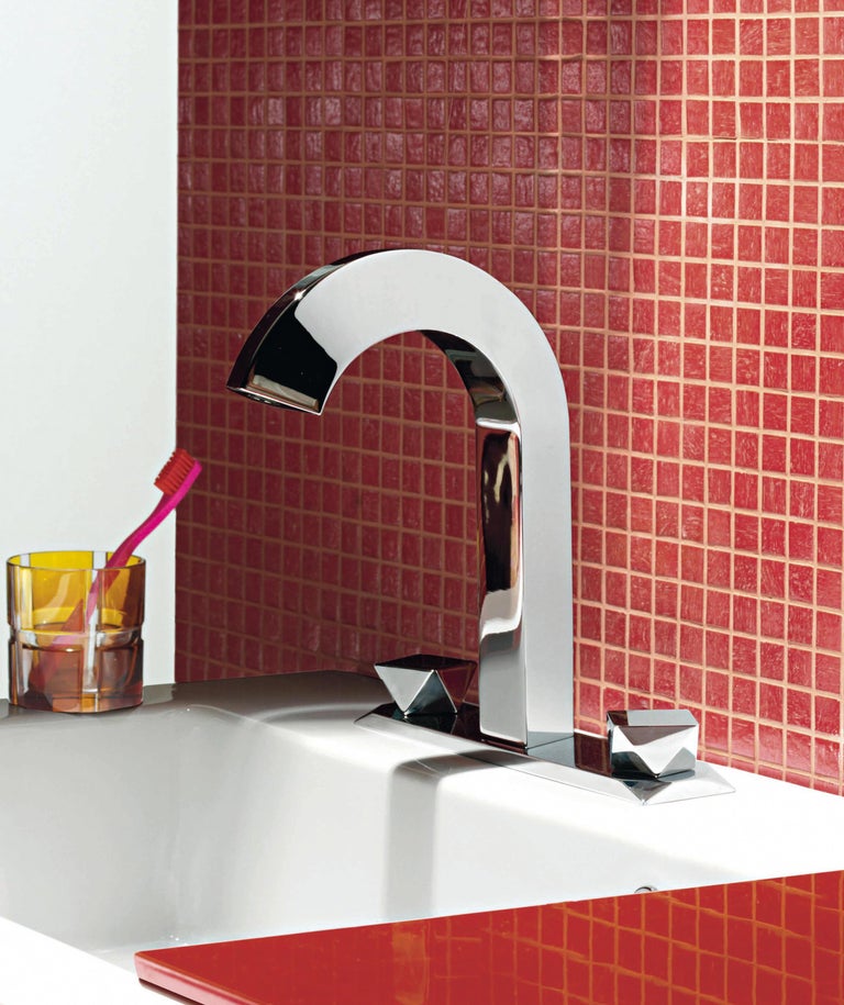 Zucchetti Wosh 3 Hole Basin Mixer Faucet and Handles by William Sawaya ...