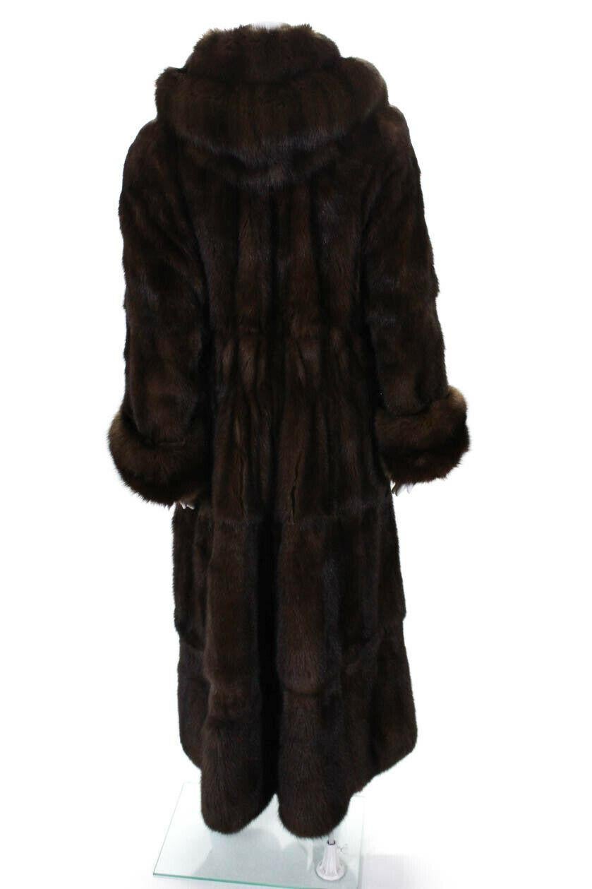 Zuki "Northern Supreme" Sable Fur Full Length Coat (Size18-20 XL) For ...
