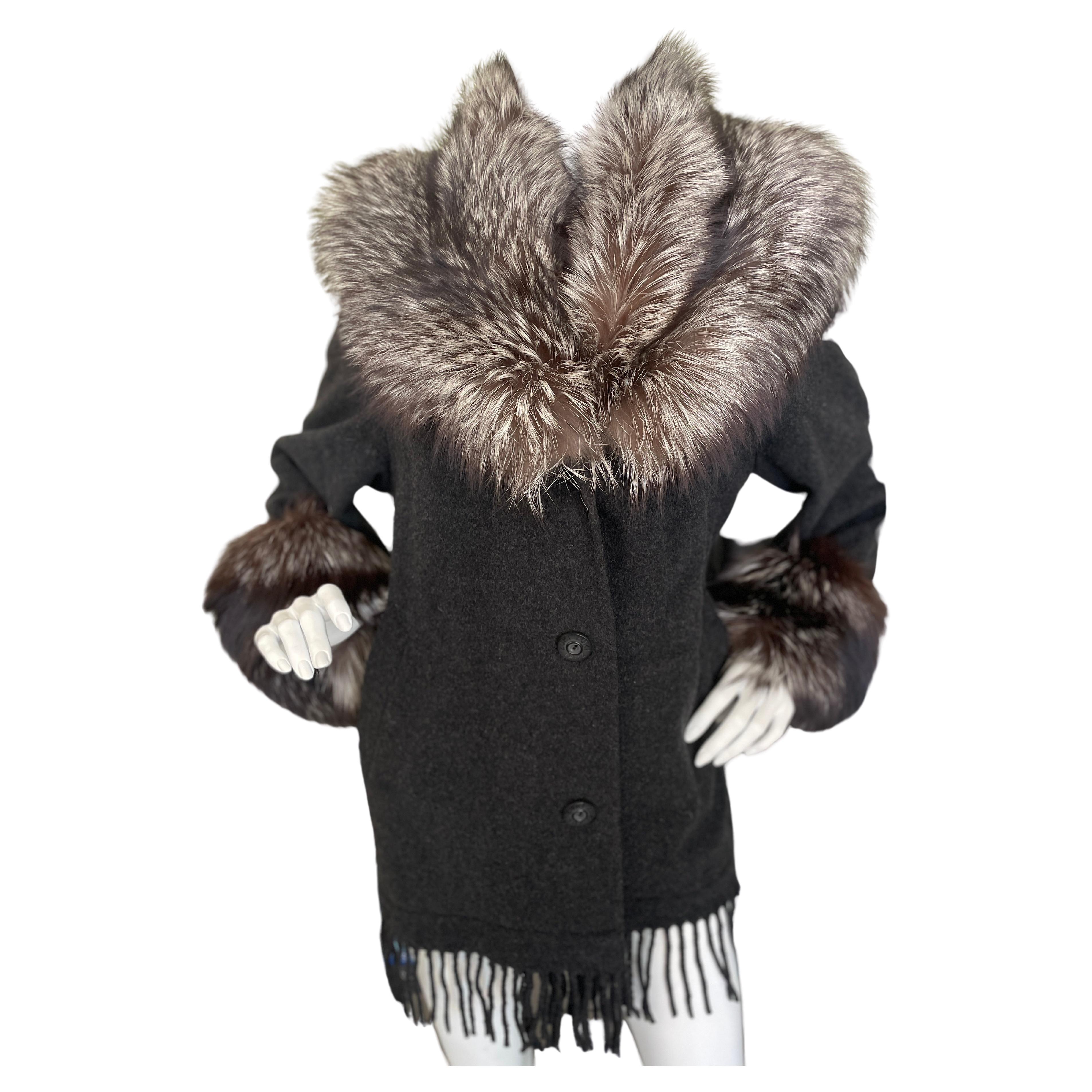 Galanos / Neiman Marcus Luxurious Full Length Ermine Fur Coat at ...