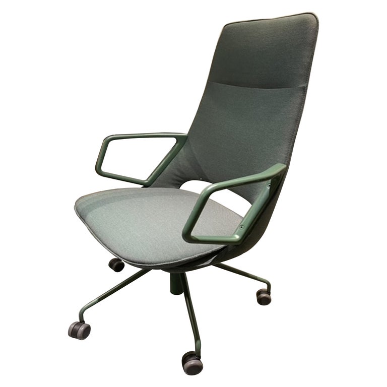 Zuma Green High Back Desk Chair by Patrick Norguet at 1stDibs