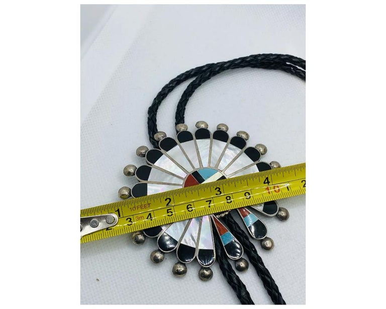 Zuni Sun Face Bolo Tie Native American MYRA TUCSON For Sale at 1stDibs