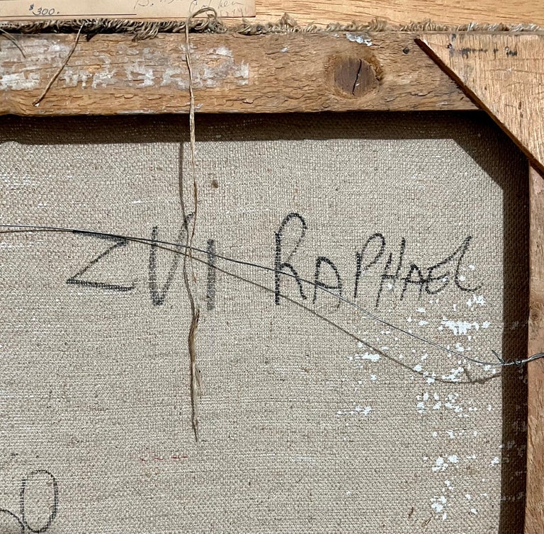 Zvi Raphaeli - Large Judaica Jerusalem Oil Painting Israeli Jewish ...